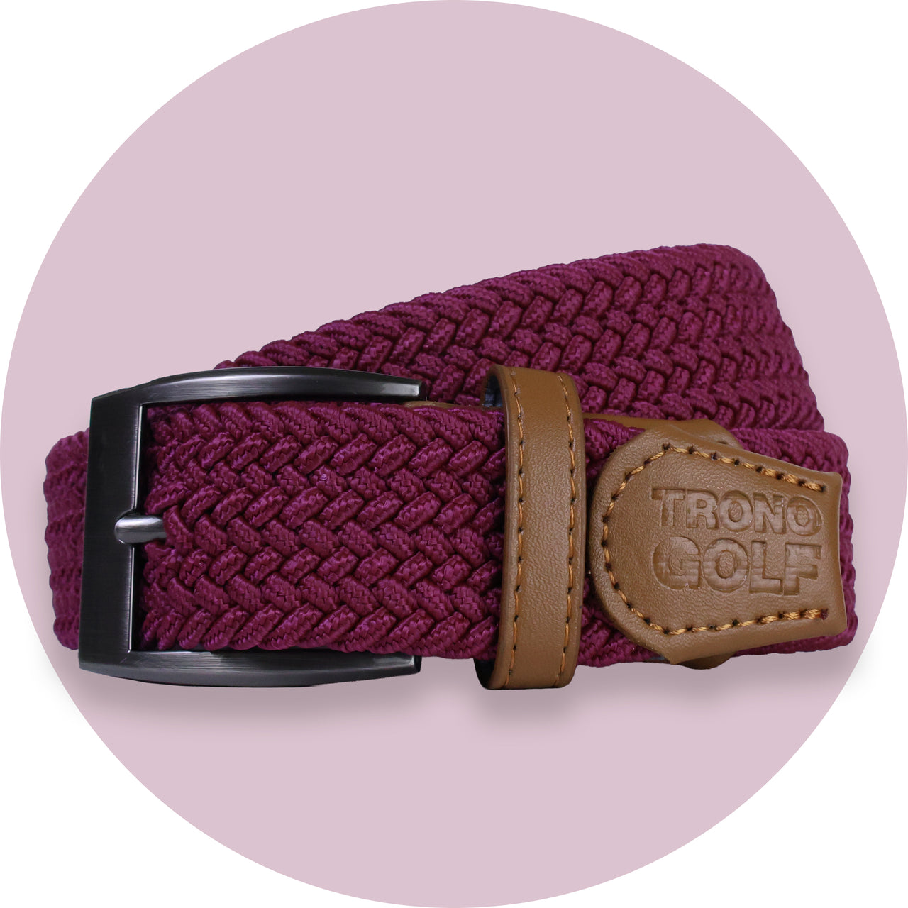 Maroon Stretch Belt – Trono Golf