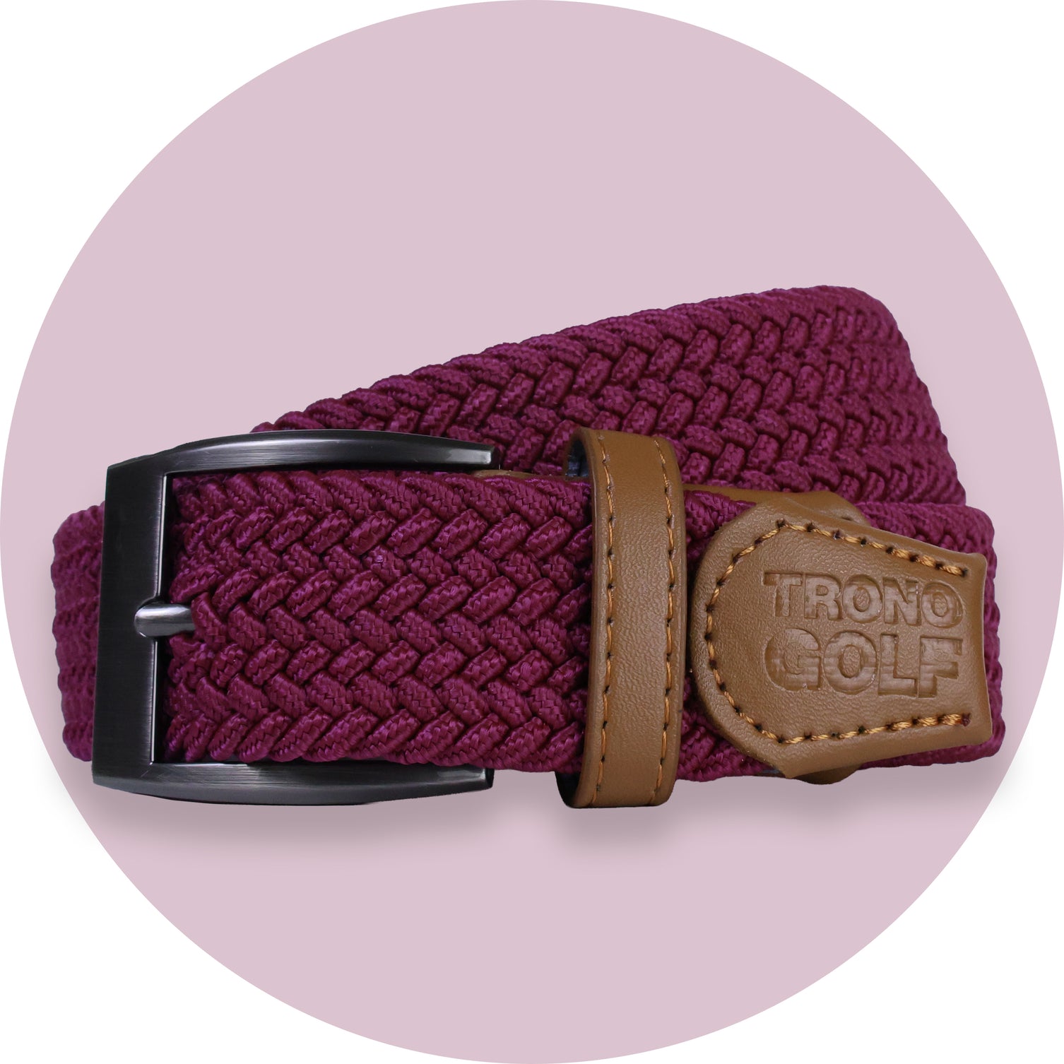 Maroon Stretch Belt – Trono Golf